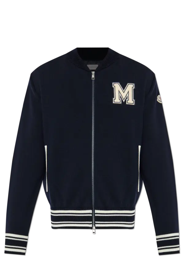 Moncler Logo Jacket - Navy Blue