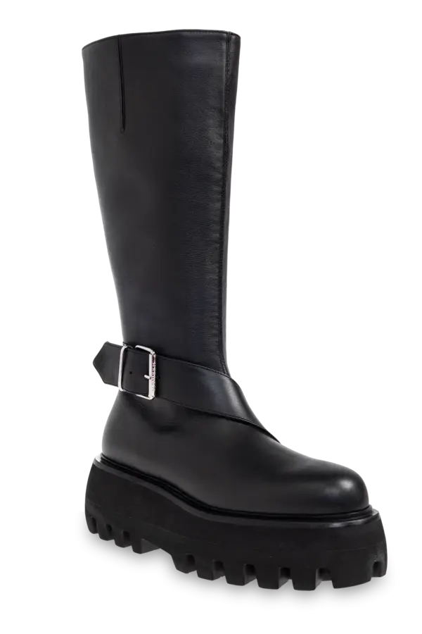 Alexander McQueen Leather Platform Boots