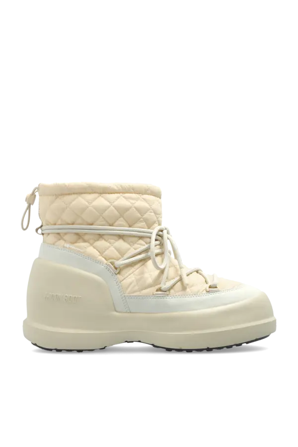 Moon Boot Mezzaluna Quilted Mid Snow Boots - Cream