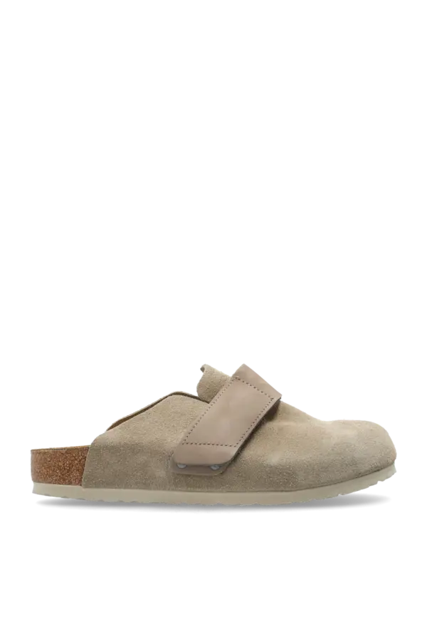 BIRKENSTOCK Loma Suede Slides - Beige
