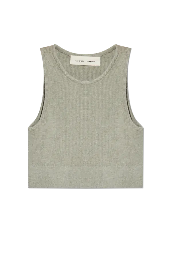 Fear Of God Sleeveless Crop Top - Grey