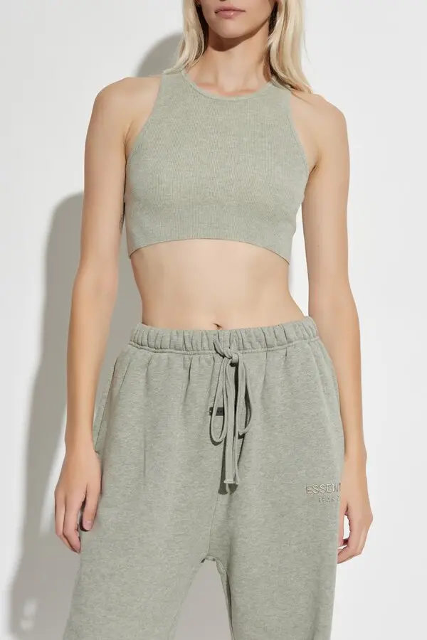 Fear Of God Sleeveless Crop Top - Grey
