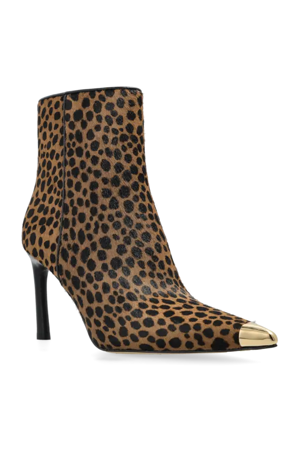 Michael Kors Kasia Leopard Print Heeled Ankle Boots