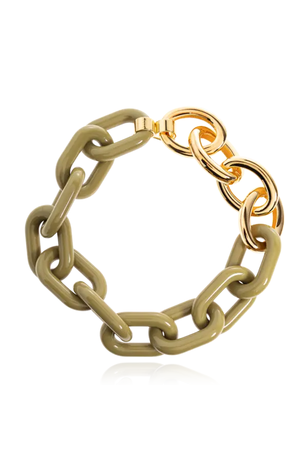 Marni Decorative Link Necklace - Green