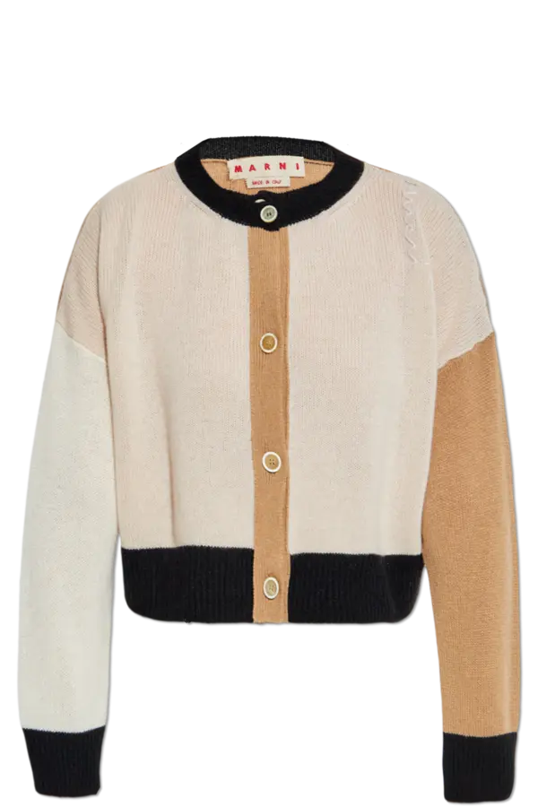Marni Cashmere Color Block Cardigan