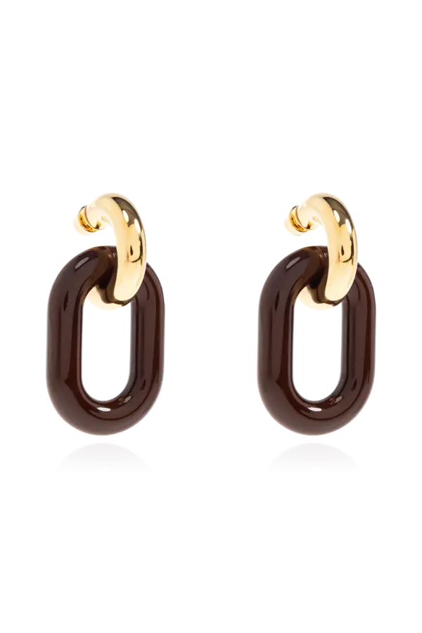 Marni Pendant Earrings - Brown
