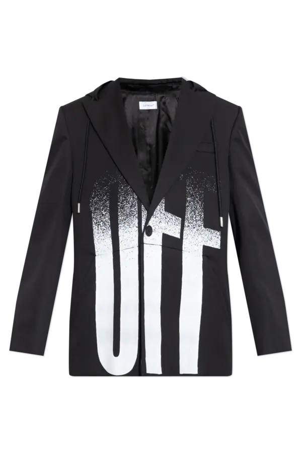 Off-White Hooded Blazer - Black