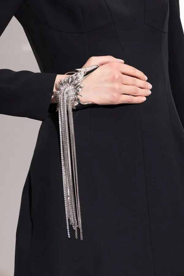 Alexander McQueen Bracelet With Shimmering Crystals