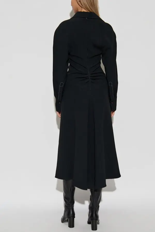 Victoria Beckham Collared Midi Dress