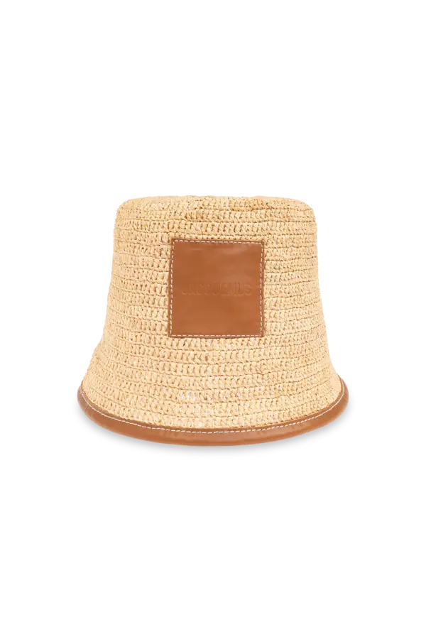 Jacquemus Soli' Woven Hat - Beige