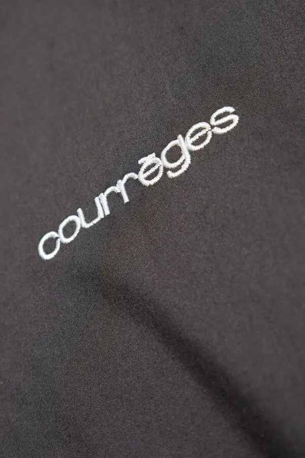 COURREGES Logo Bomber Jacket - Black