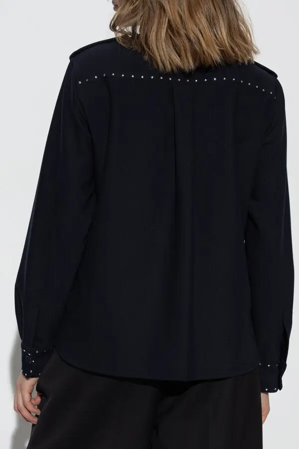 Zadig&Voltaire Taskam Embellished Oversized Shirt