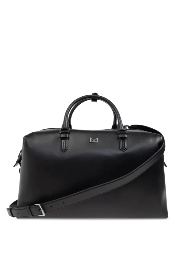 Dolce & Gabbana Leather Duffle Bag - Black