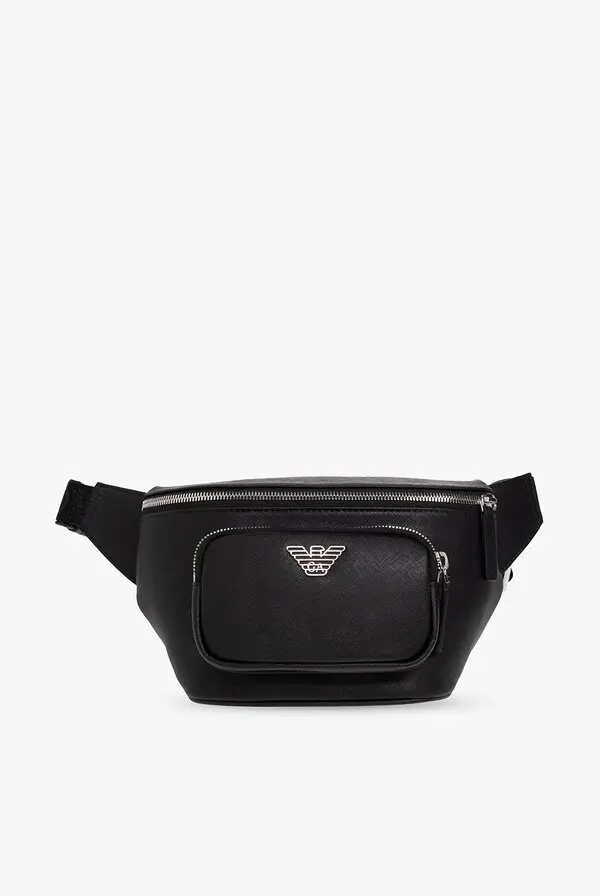 Emporio Armani Logo Belt Bag - Black