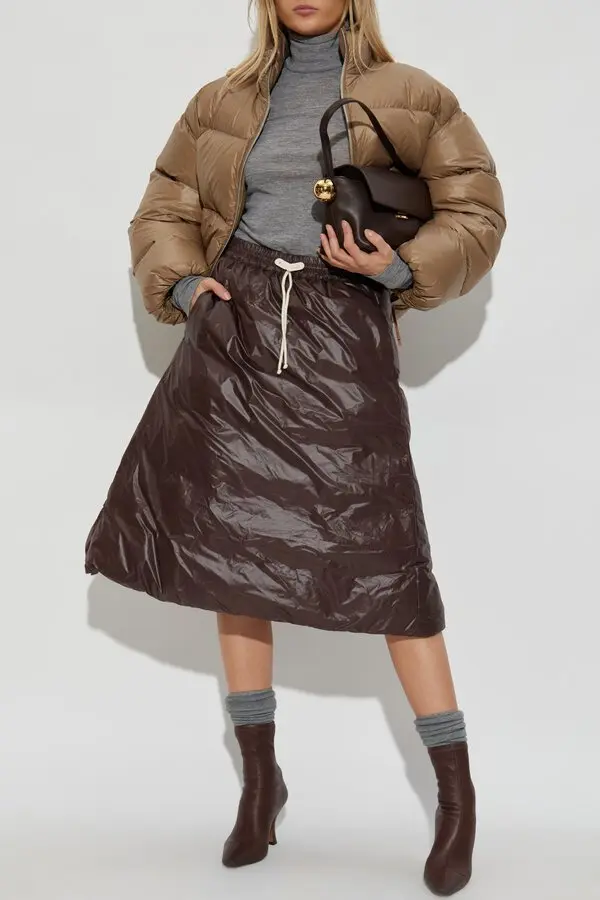 JIL SANDER Puffer Midi Skirt