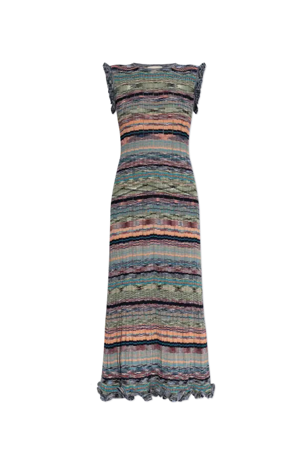 Ulla Johnson Ajak Knit Midi Dress - Multicolour