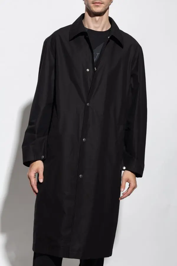 JIL SANDER Cotton Coat With Logo
