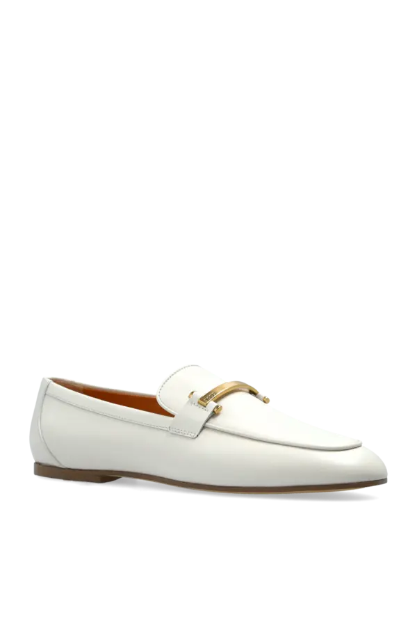 TOD’S Smooth Leather Loafers With Metal Ornament