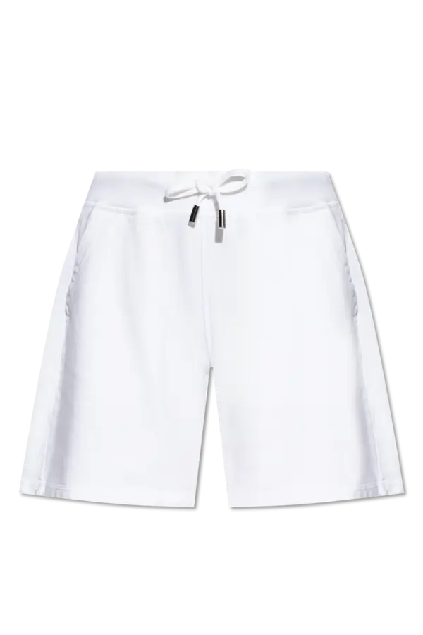 Dsquared2 Cotton Shorts With Printed Logo - White