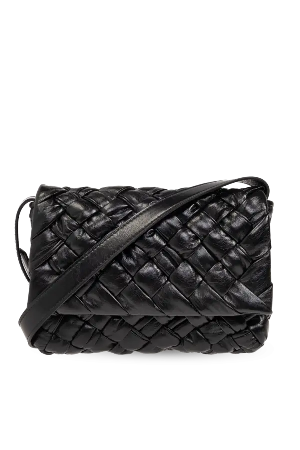 Bottega Veneta Leather Shoulder Bag - Black