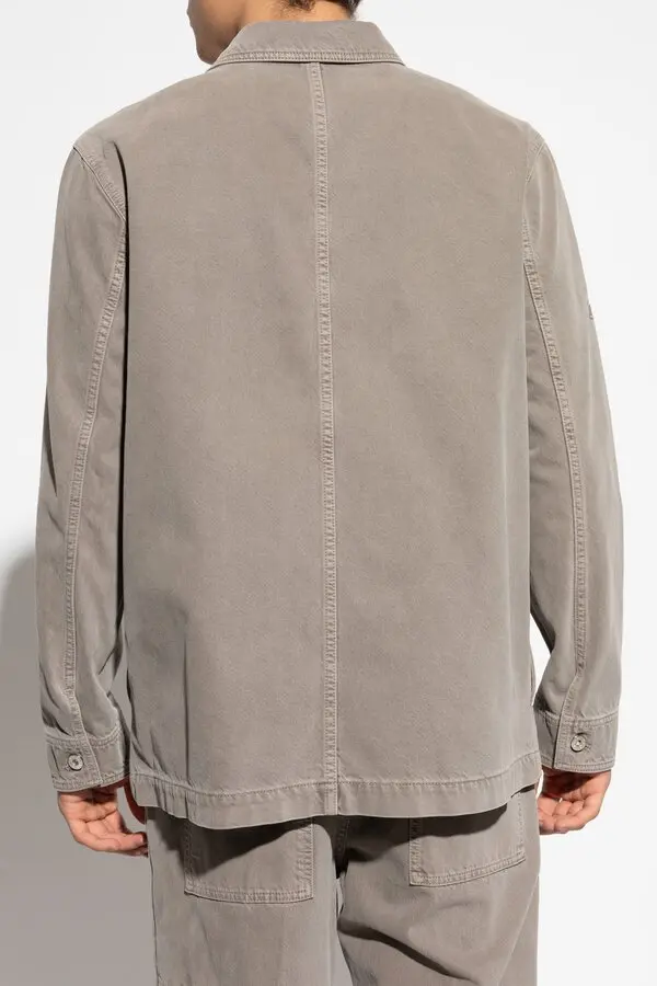 FERRAGAMO Denim Shirt With Logo Patch