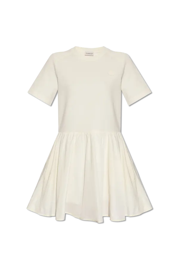 Moncler Short-sleeve Cotton-blend Dress