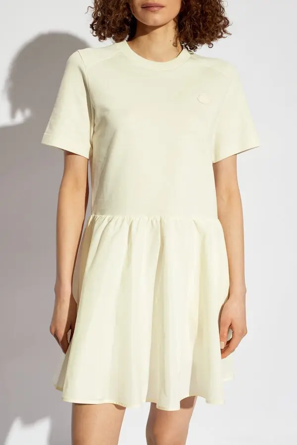 Moncler Short-sleeve Cotton-blend Dress
