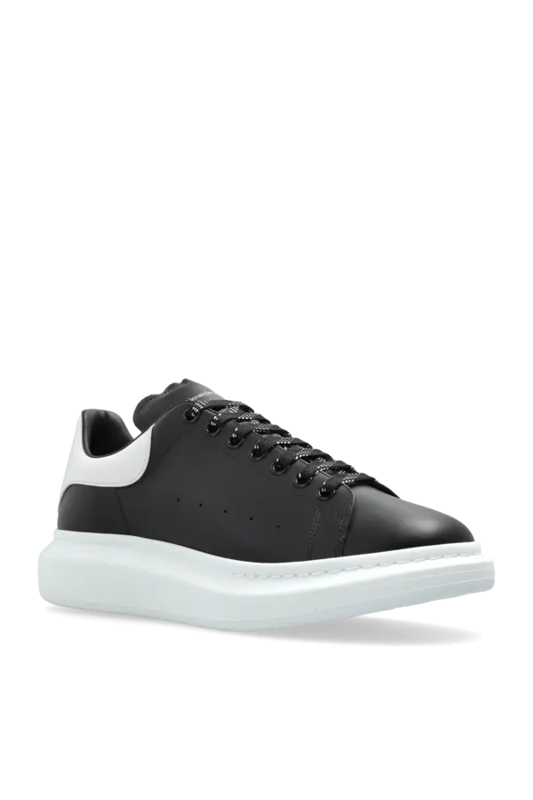 Alexander McQueen Leather Sneakers - Black