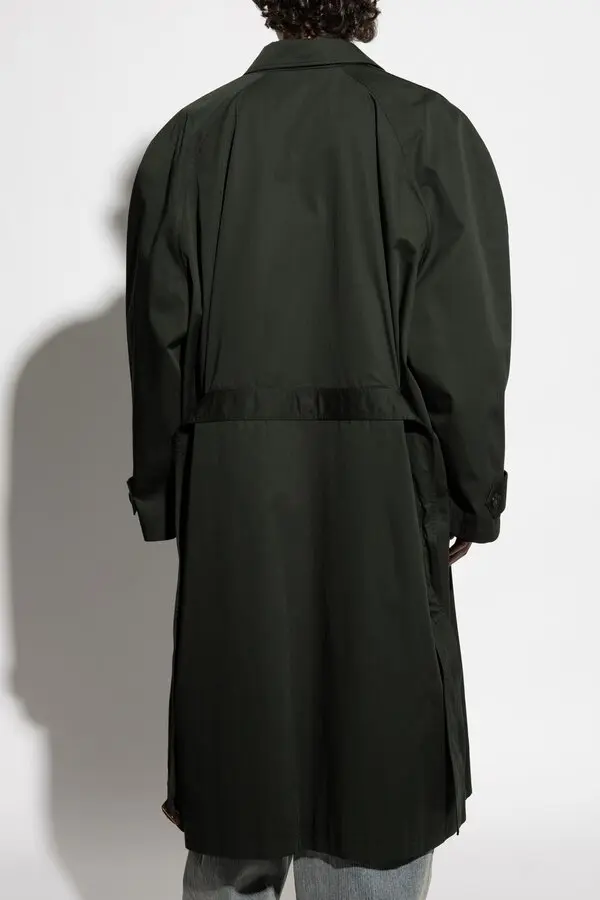 Balenciaga Tie-waist Cotton Coat