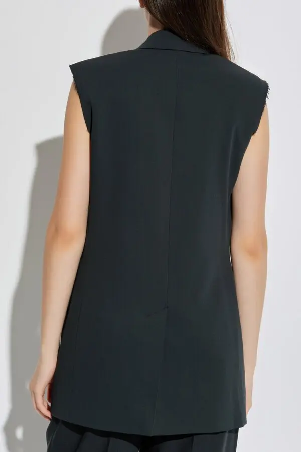 AMI Paris Wool Vest - Black