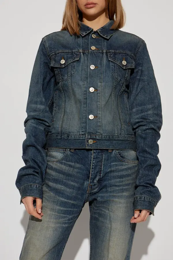 Balenciaga Vintage-effect Denim Jacket