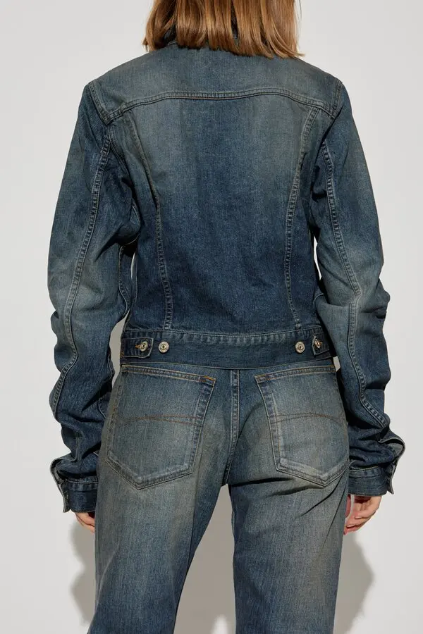 Balenciaga Vintage-effect Denim Jacket