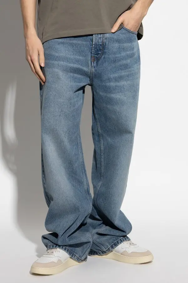 AMI Paris Logo Jeans - Blue