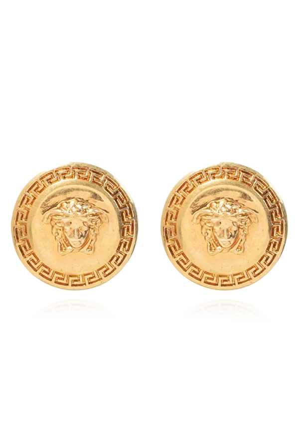 Versace Medusa Earrings - Gold