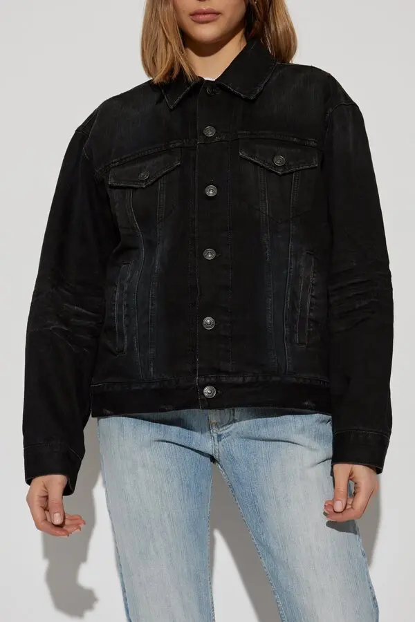 Balenciaga Vintage Effect Denim Jacket
