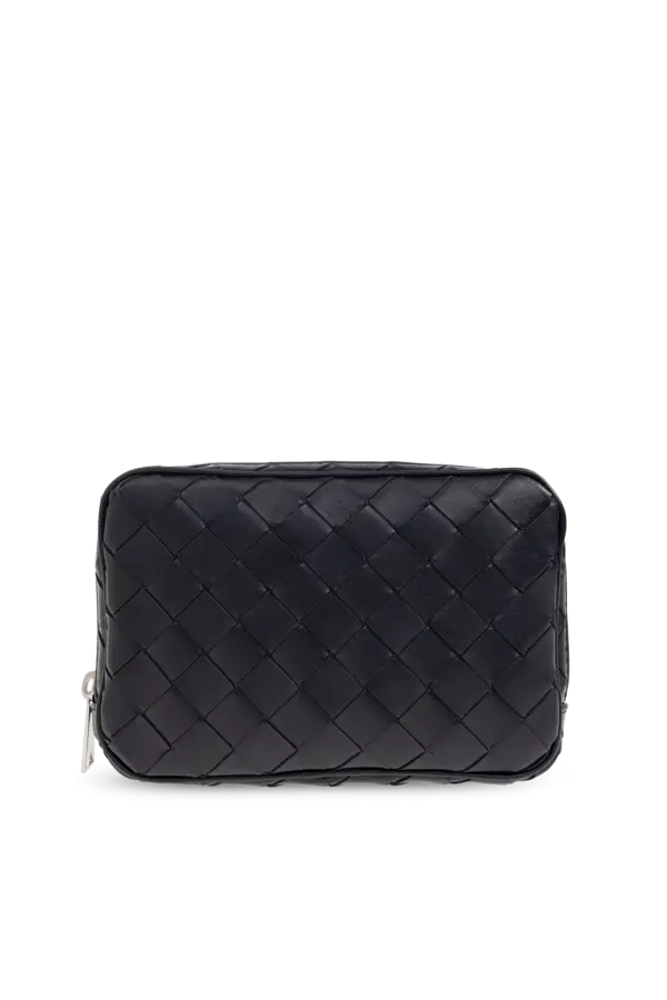Bottega Veneta Intrecciato Leather Handbag - Navy Blue
