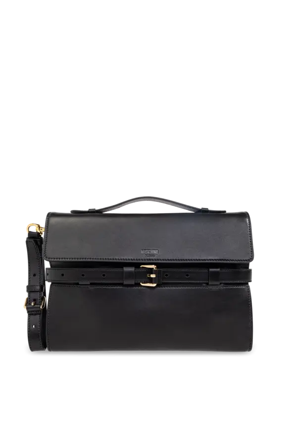 Moschino Handbag With Detachable Shoulder Strap - Black