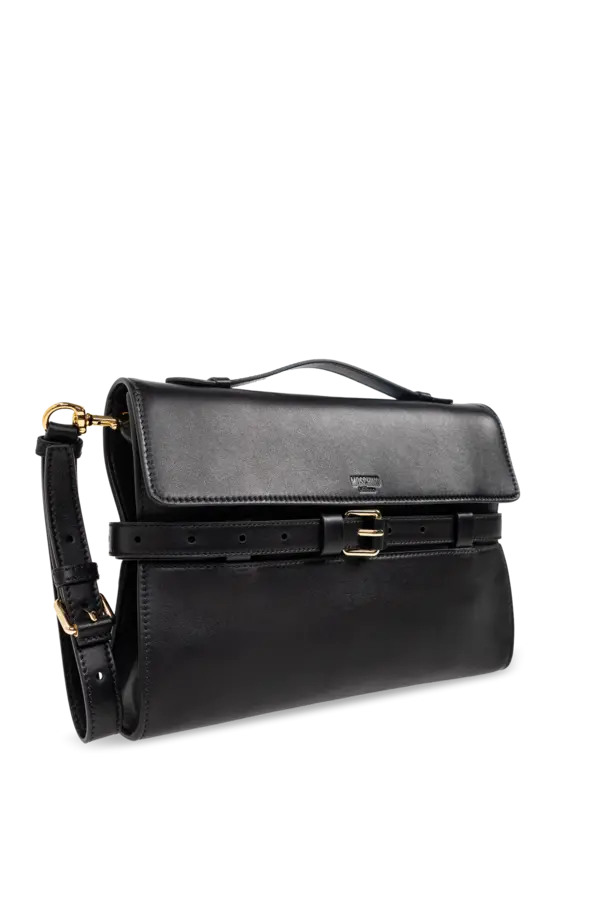 Moschino Handbag With Detachable Shoulder Strap - Black