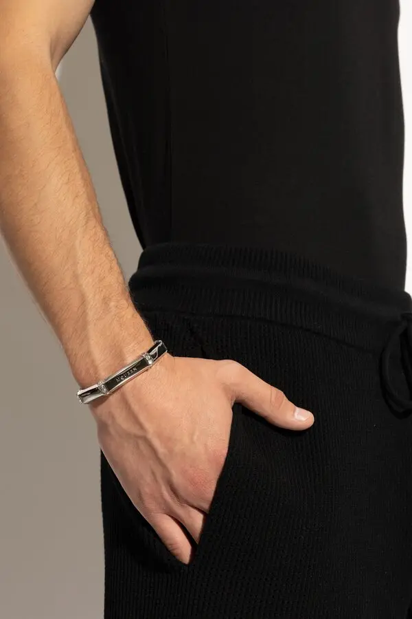 Alexander McQueen Crystal Embellished Bracelet