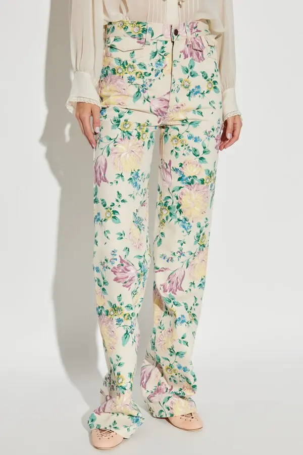Chloé Floral Motif Jeans