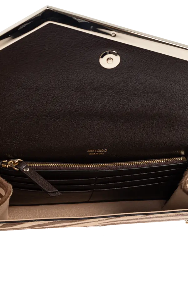 JIMMY CHOO Emmie Clutch - Brown
