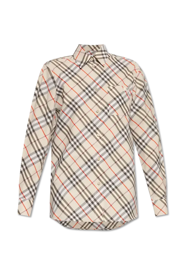 Burberry Checked Cotton Shirt