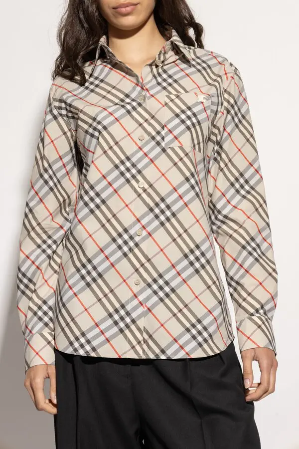 Burberry Checked Cotton Shirt