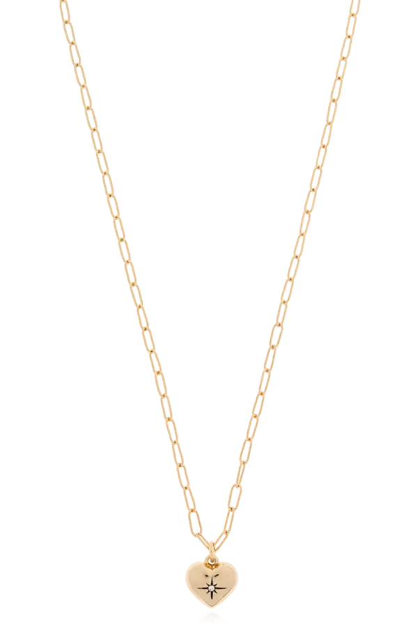 COACH Heart Pendant Necklace - Gold