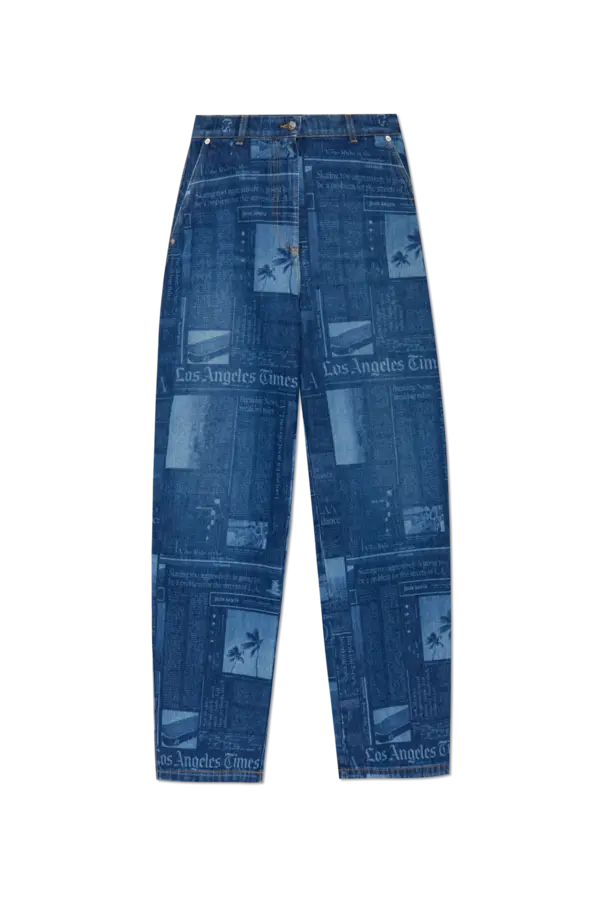 Palm Angels Patterned Jeans