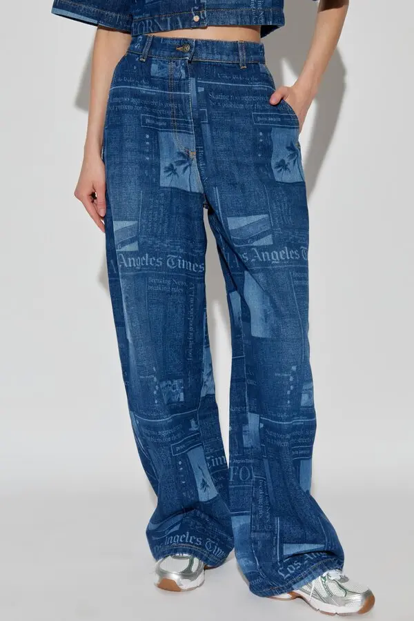 Palm Angels Patterned Jeans