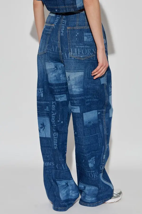 Palm Angels Patterned Jeans