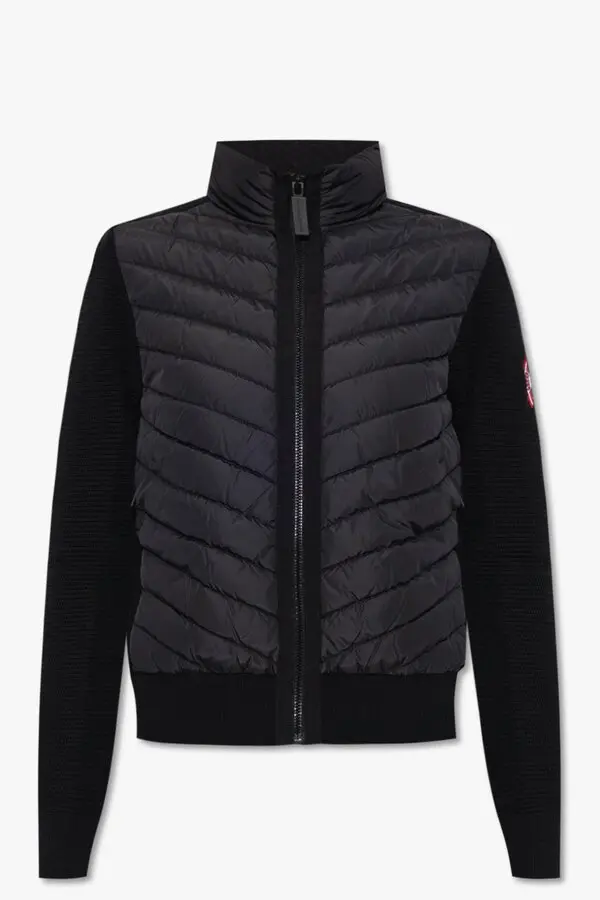 Canada Goose Cardigan With Quilted Frontal Panel