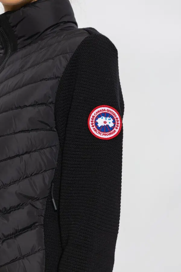 Canada Goose Cardigan With Quilted Frontal Panel
