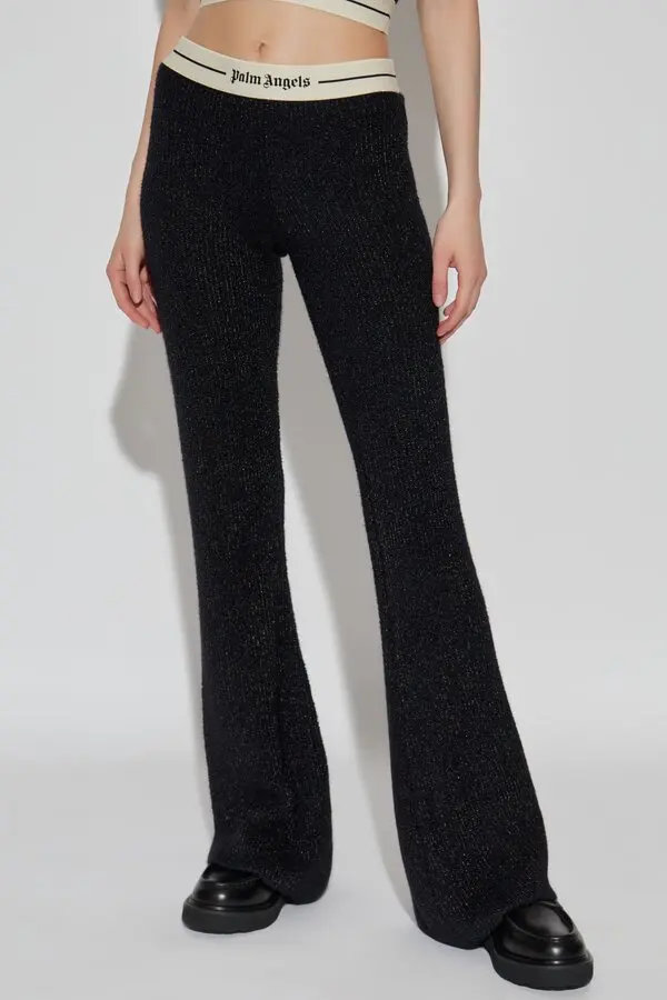 Palm Angels Ribbed Knit Trousers